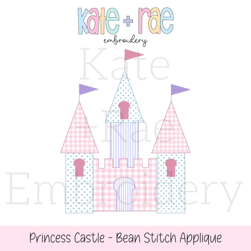 Princess Castle Applique - Etsy