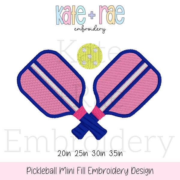 Pickleball Embroidery Designs - Etsy