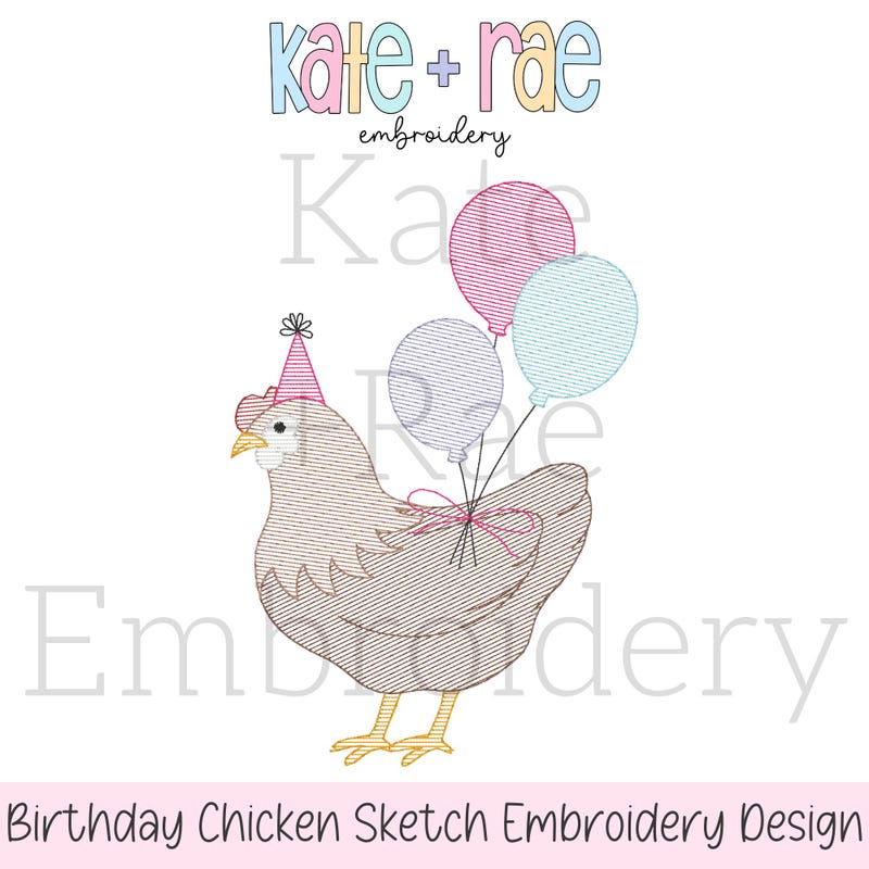 Chicken Embroidery - Etsy