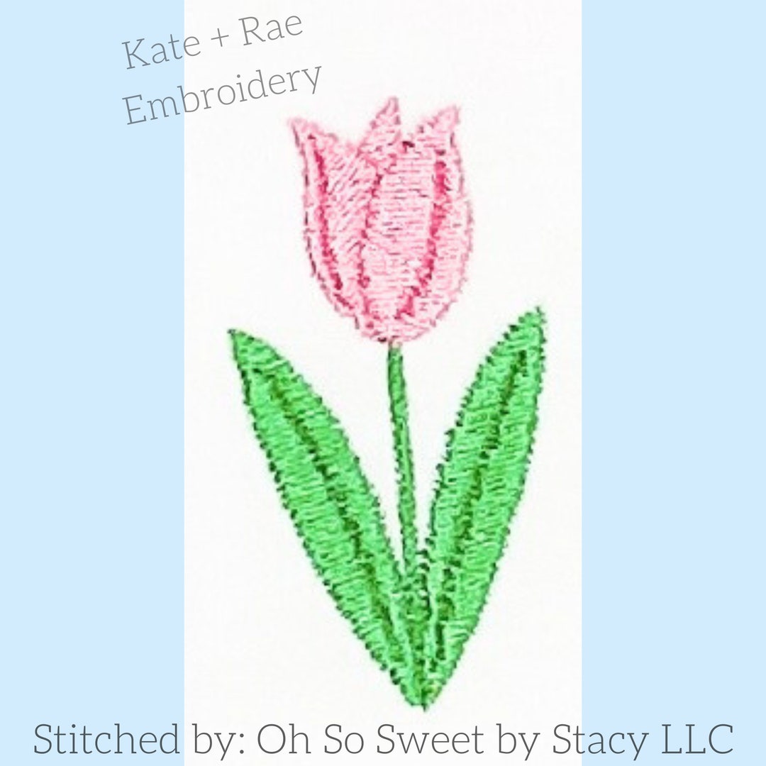 Tulip Mini Fill Embroidery Design Floral Mini Fill Embroidery Design ...