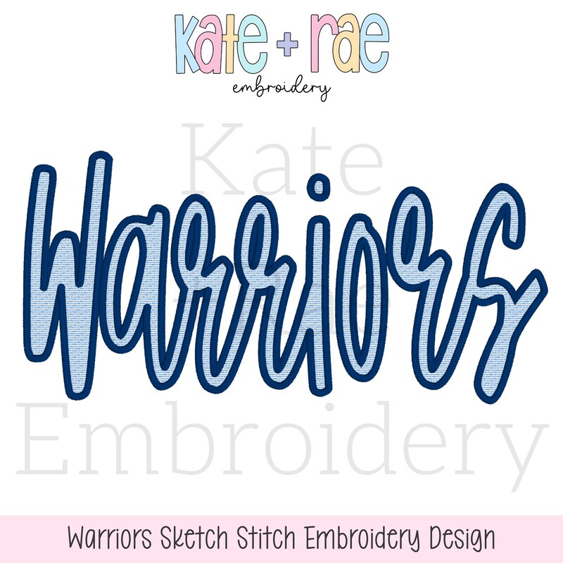 Warriors Embroidery - Etsy