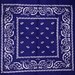 XL 27inch Dark Blue Paisley Pattern Print 100% Cotton Bandana - Etsy