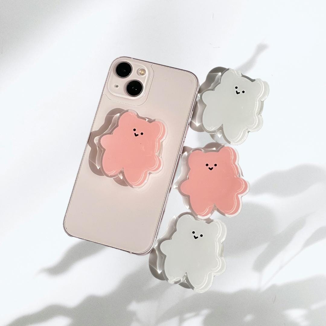 Cute Bear Core Phone Grip, Phone Holder, Phone Stand, Cute Phone Grips ...