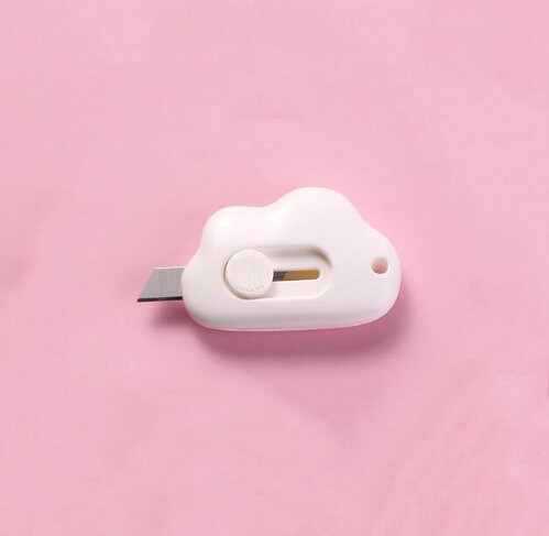 Cute Trendy Cloud Box Cutter Mini Paper Cutter Retractable - Etsy