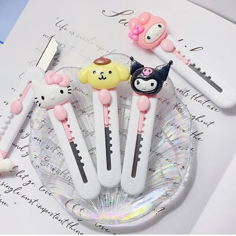 Sanrio Box Cutters, Portable Knife, Retractable, Craft Knife, Perfect ...