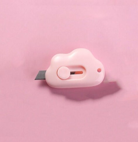 Cute Trendy Cloud Box Cutter Mini Paper Cutter Retractable - Etsy