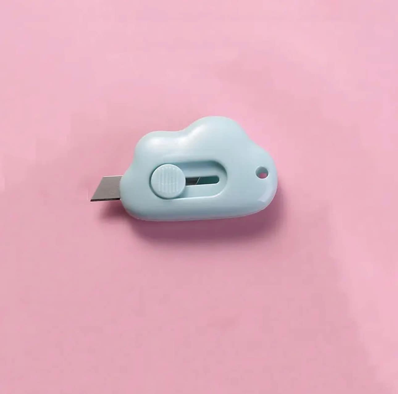 Cute Trendy Cloud Box Cutter, Mini Paper Cutter, Retractable, Kawaii ...