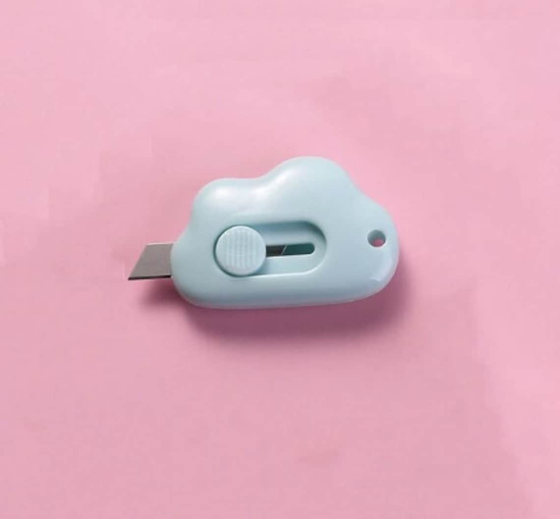 Cute Trendy Cloud Box Cutter Mini Paper Cutter Retractable - Etsy