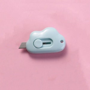 Cute Trendy Cloud Box Cutter Mini Paper Cutter Retractable - Etsy