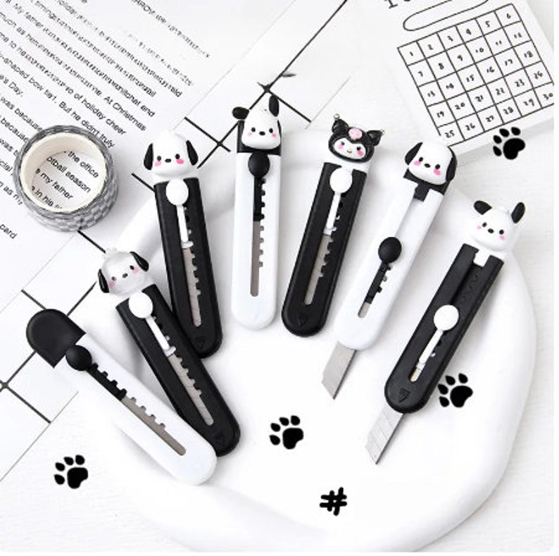 NEW Sanrio Pochacco Box Cutter, Cute Box Cutter, Kawaii, Kuromi, Craft ...