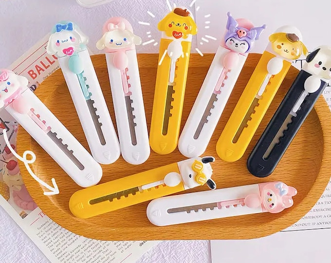 Sanrio Character Box Cutter, Cute Box Cutter, Kawaii, Kuromi ...