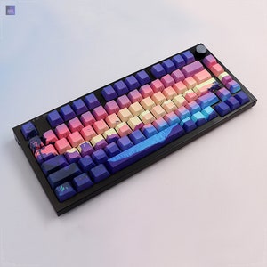 SUNSET Cute Gradient PBT OEM Keycap Set for Mechanical Keyboard Oem ...