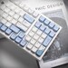 Cute Blue & White Ocean PBT XDA Keycaps Set for Mechanical Keyboard ...