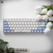 Cute Blue & White Ocean PBT XDA Keycaps Set for Mechanical Keyboard ...