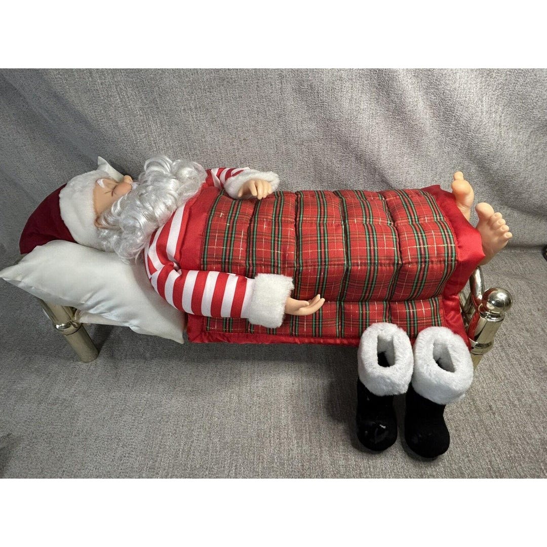 Vintage CHRISTMAS Snoring Santa Grandeur Noel Collectors Edition See ...
