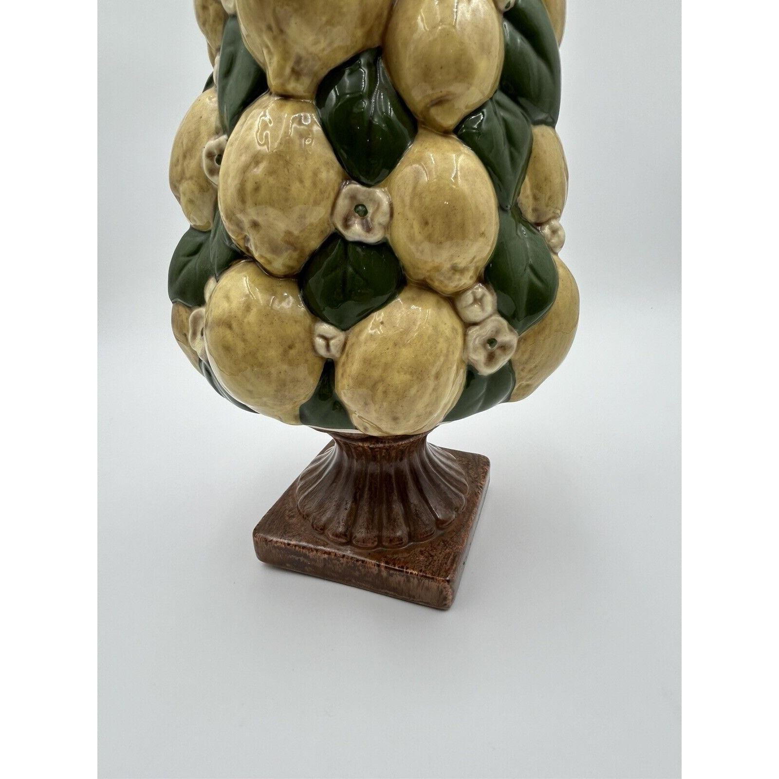 Vintage MCM 70s Ceramic Lemon Tree Topiary Decor Jamar Mallory ...