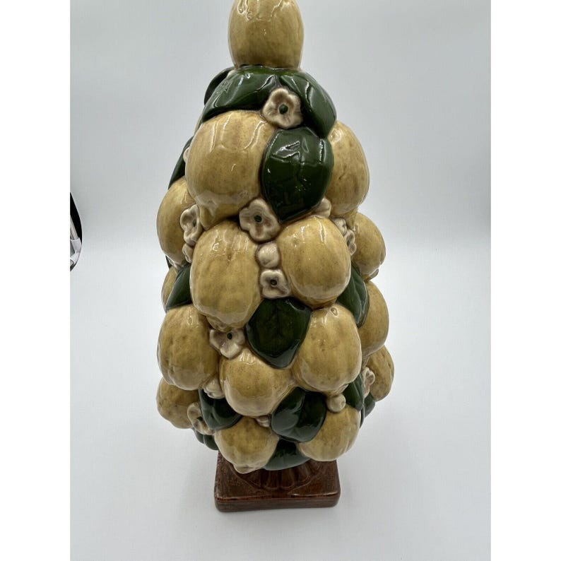 Vintage MCM 70s Ceramic Lemon Tree Topiary Decor Jamar Mallory ...