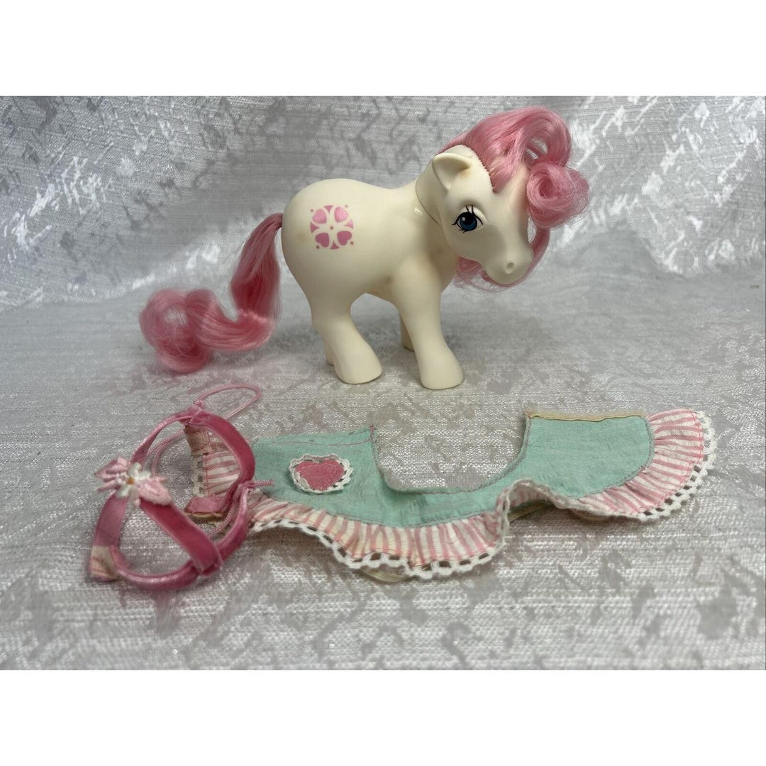 My Little Pony G1 SUNDANCE 1983 Hasbro White With Pink Hearts MLP ...