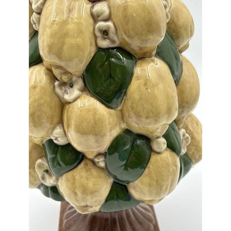 Vintage MCM 70s Ceramic Lemon Tree Topiary Decor Jamar Mallory ...