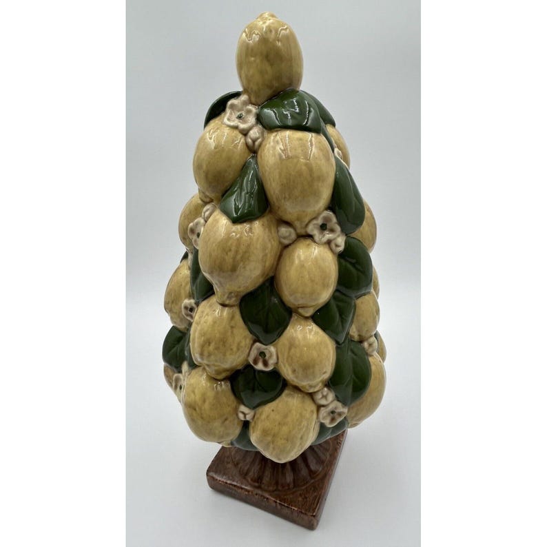 Vintage MCM 70s Ceramic Lemon Tree Topiary Decor Jamar Mallory ...