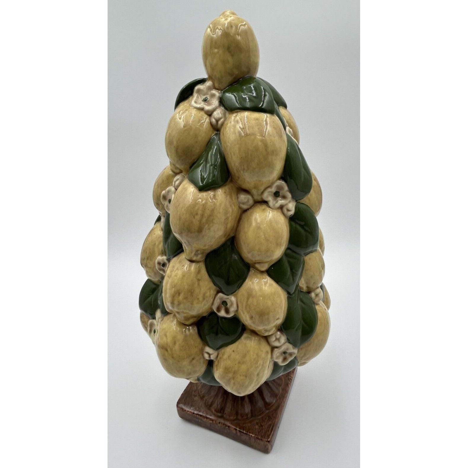 Vintage MCM 70s Ceramic Lemon Tree Topiary Decor Jamar Mallory ...