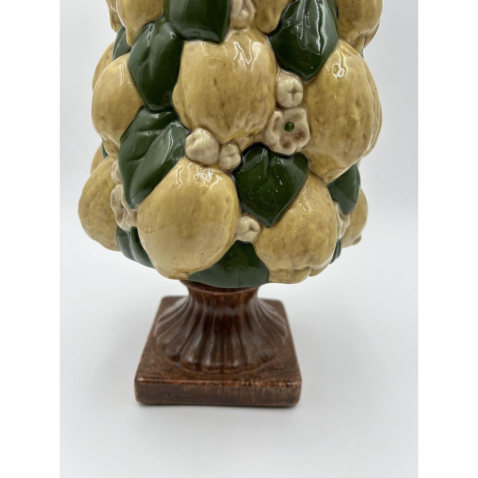 Vintage MCM 70s Ceramic Lemon Tree Topiary Decor Jamar Mallory ...