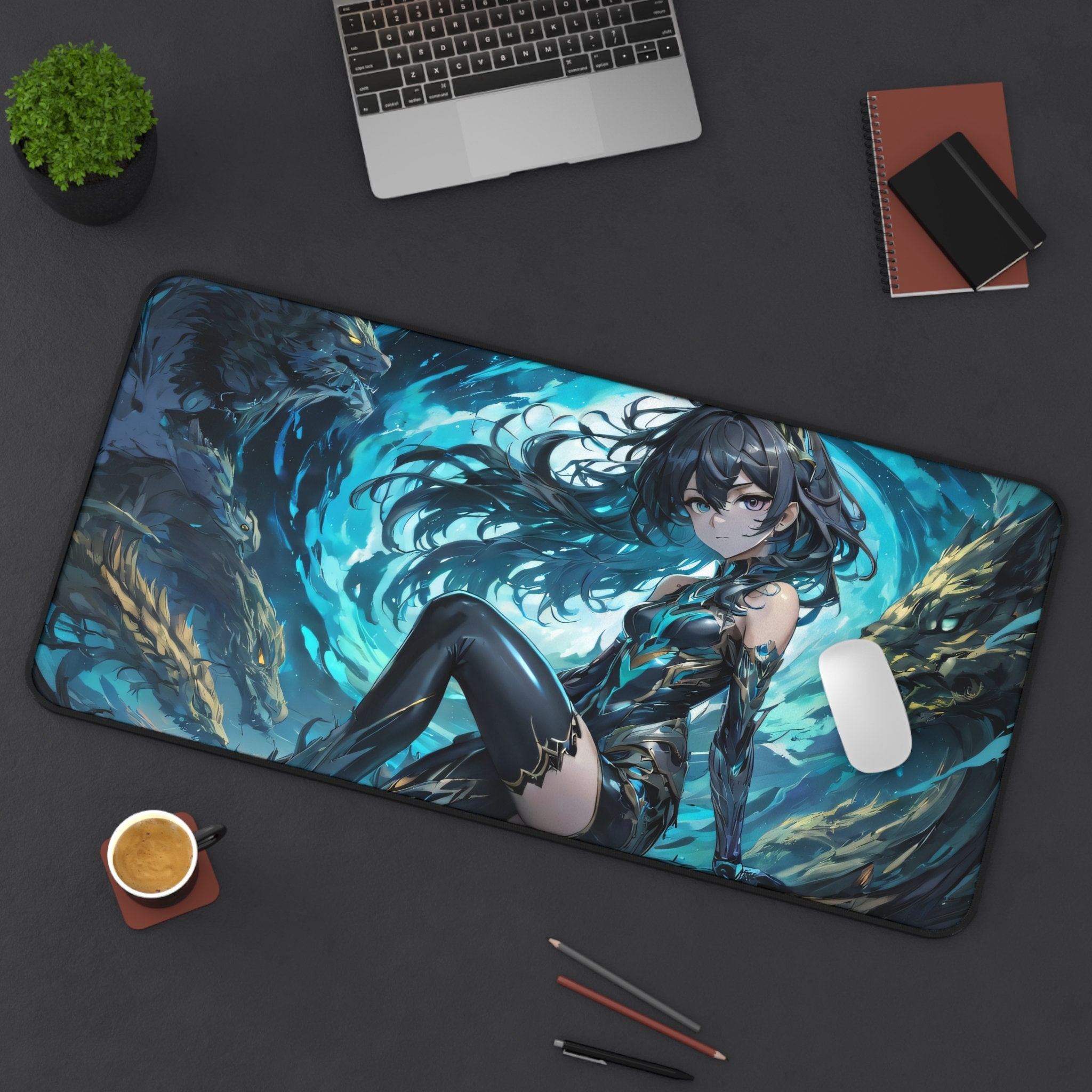 Cute Girl Anime MTG Playmat TCG Pokemon Yu-gi-oh Magic the - Etsy