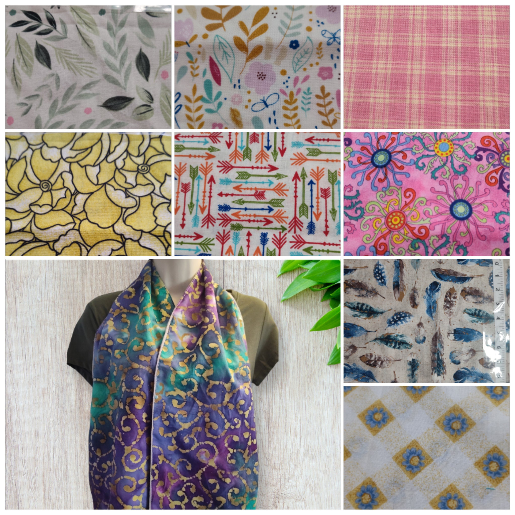 Adult Bib Scarf Chose Print, Dining Scarves, Clothing Protectors ...