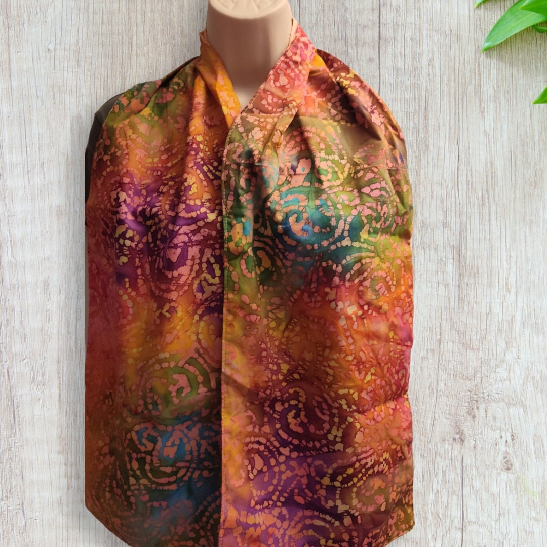 Adult Bib Scarf Chose Print, Dining Scarves, Clothing Protectors ...