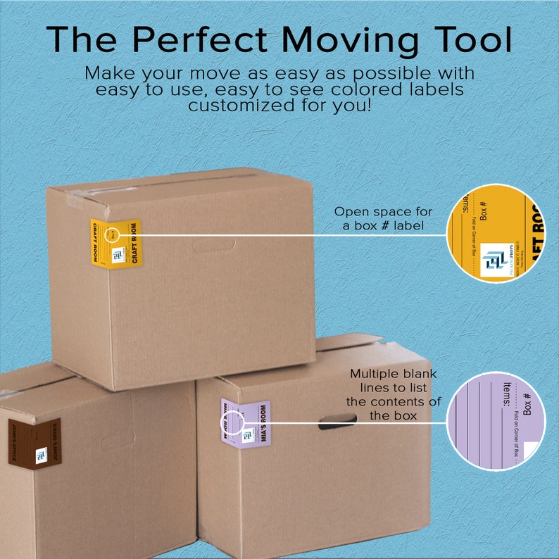 Custom Moving Stickers Moving Labels Moving Away Gift for - Etsy