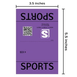 QR Coded Custom Moving Stickers, Moving Labels, Packing Stickers ...