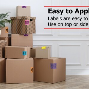 Blank Moving Box Labels, Moving Box Stickers, Relocation Stickers ...