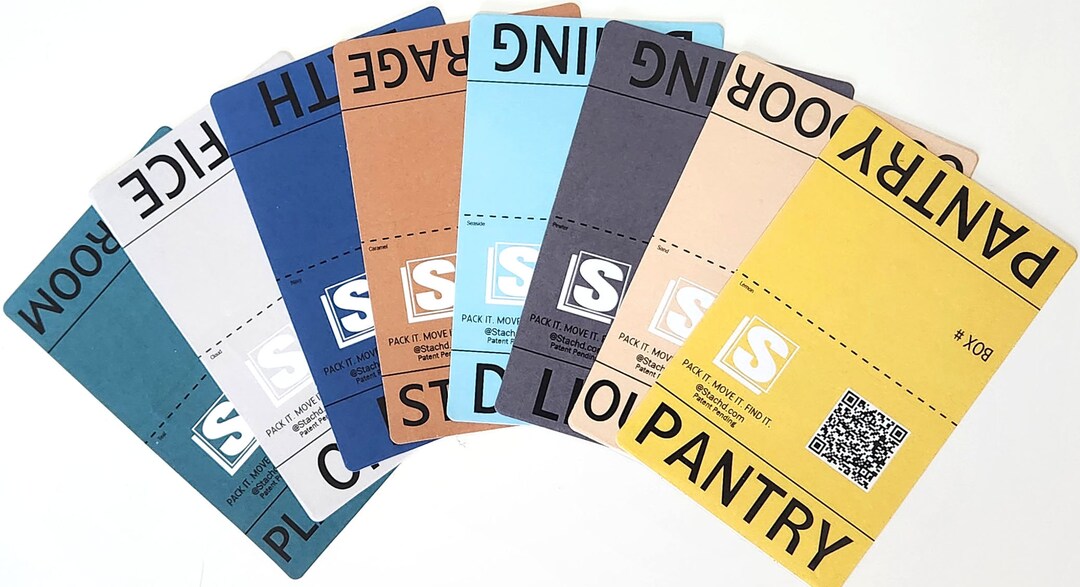 QR Coded Pre-printed Moving Stickers, Moving Labels, Moving Away Gift ...