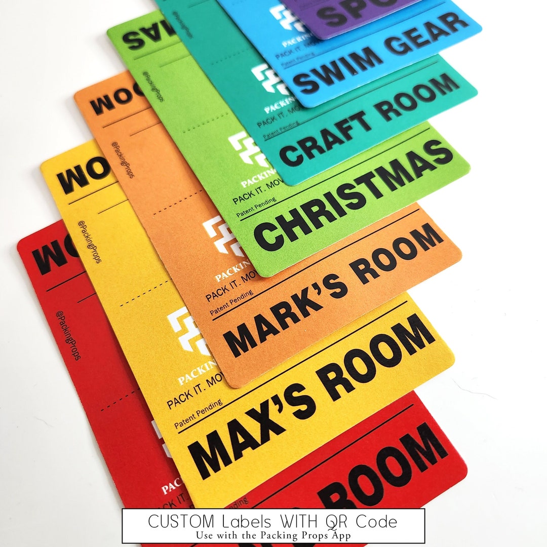 QR Coded Custom Moving Stickers Moving Labels Packing - Etsy