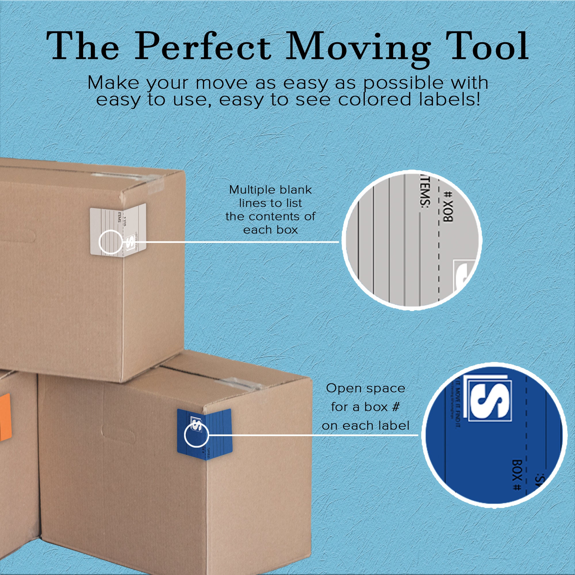 Blank Moving Stickers, Moving Labels, Packing Stickers, Packing Labels ...