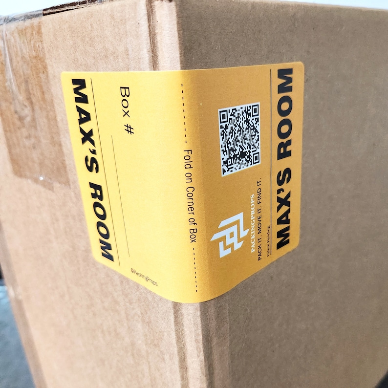 QR Coded Custom Moving Stickers Moving Labels Moving Away - Etsy