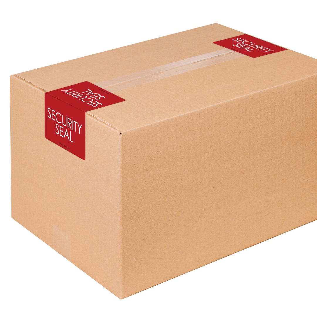 Security Seal Box Labels for Military or Contracted Move, Protection ...