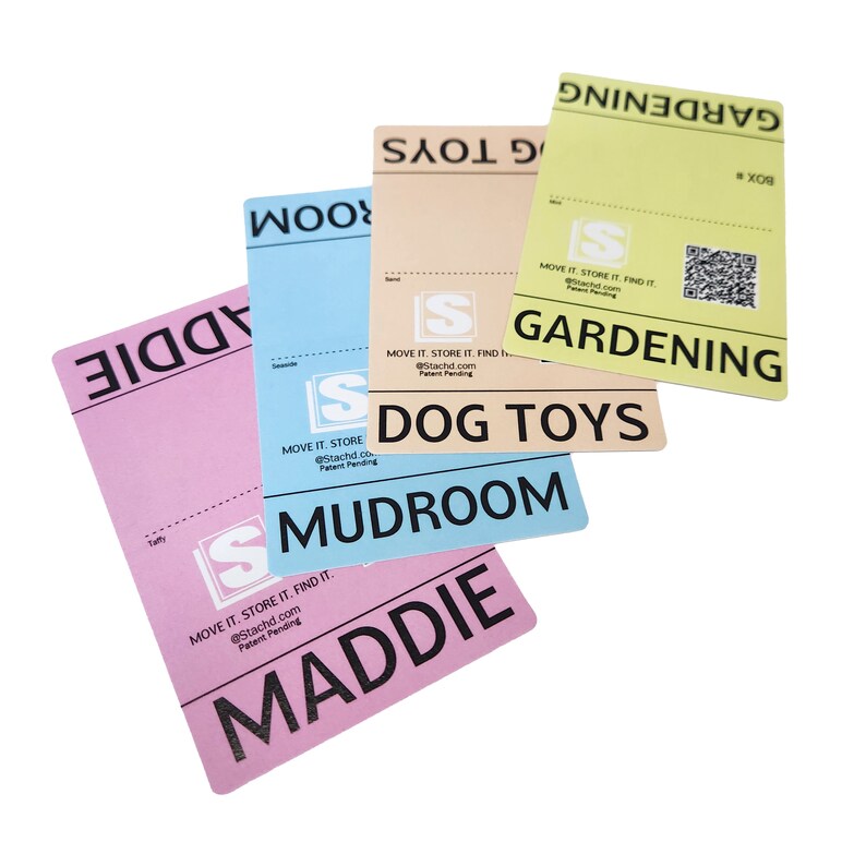 QR Coded Custom Moving Box Labels, Moving Stickers, Military Move ...