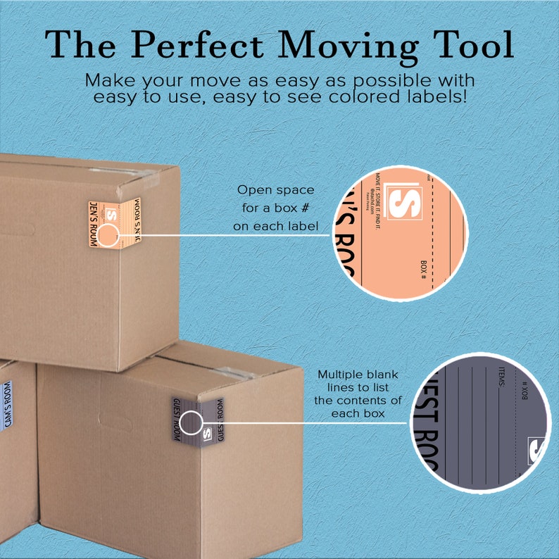 Custom Moving Stickers, Moving Labels, Packing Stickers, Packing Labels ...