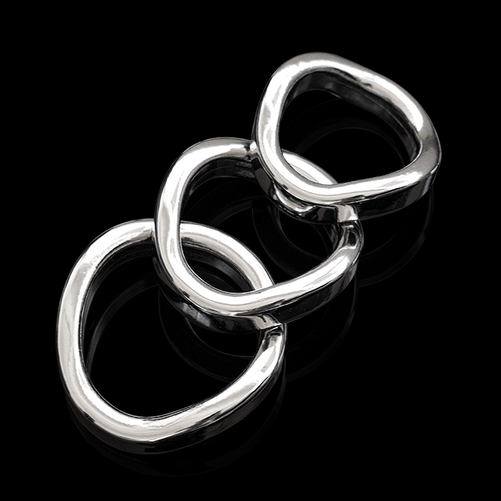 Male Cock Ring Smooth Curved Shape Fit Against Your Body Penis Ring Scrotum Ring Sex Toys