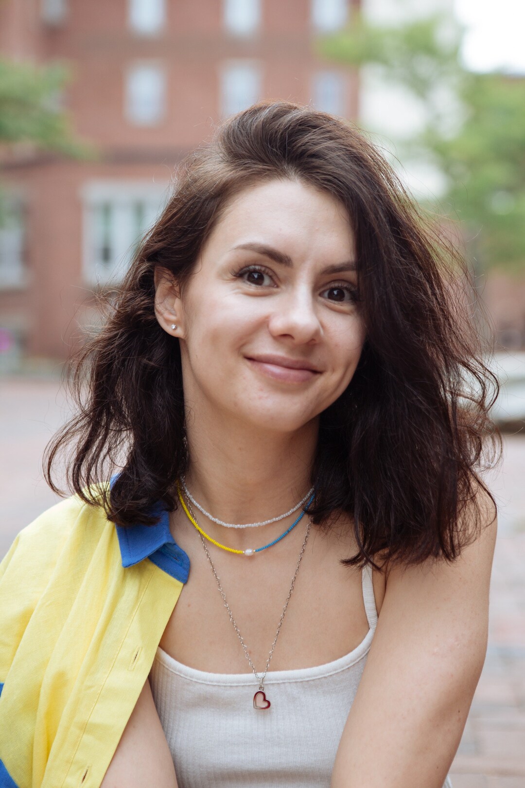 Ukraine Flag Beaded Necklace, Minimalist Jewelry - Etsy