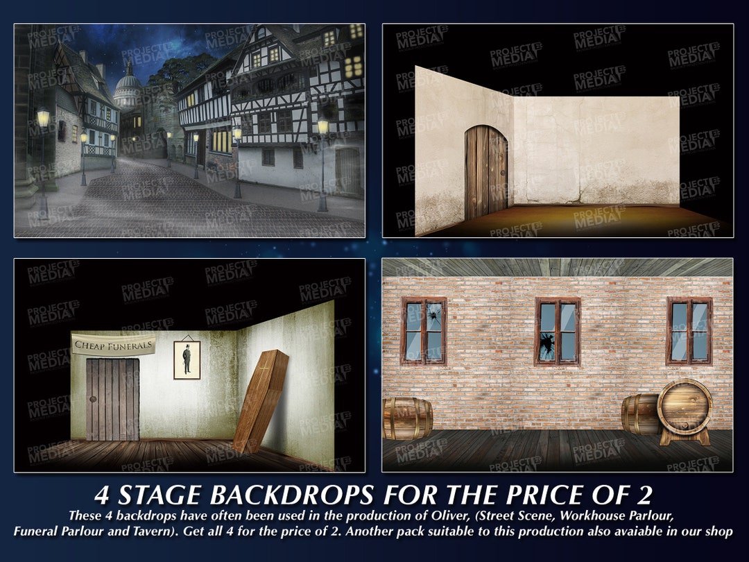 4 Stage Backdrop for the Price of 2 in Digital Format for Projection ...