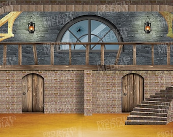 Arabian Market Stage Backdrop in Digital Format for Projection Onto ...