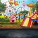 Carnival and Fun Scene Stage Backdrop in Digital Format for Projection ...