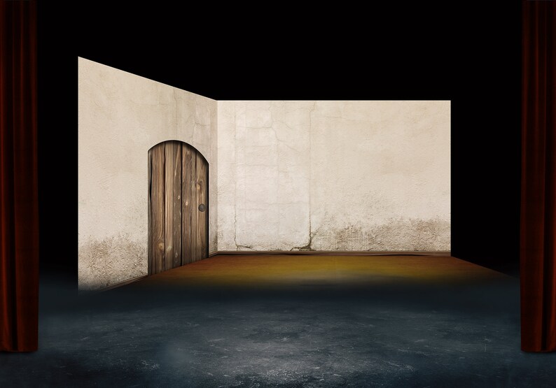 Room Interior / Workhouse Parlour Interior Stage Backdrop Digital ...