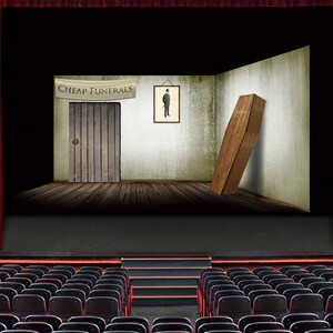 Funeral Parlour Interior Stage Backdrop Digital Format for Projection ...