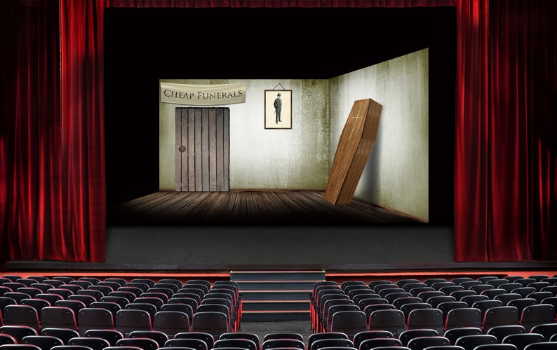 Funeral Parlour Interior Stage Backdrop Digital Format for Projection ...