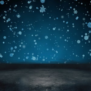 Animated Christmas and Winter Stage Backdrop in Digital Format for ...