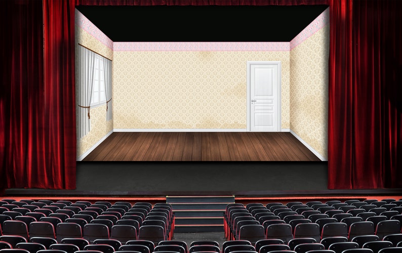 Old Fashioned / Style Bed Room Stage Backdrop in Digital - Etsy