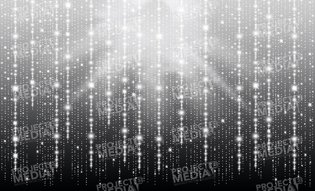 Sparkling Curtain Style Backdrop in Digital Format for Projection Onto ...
